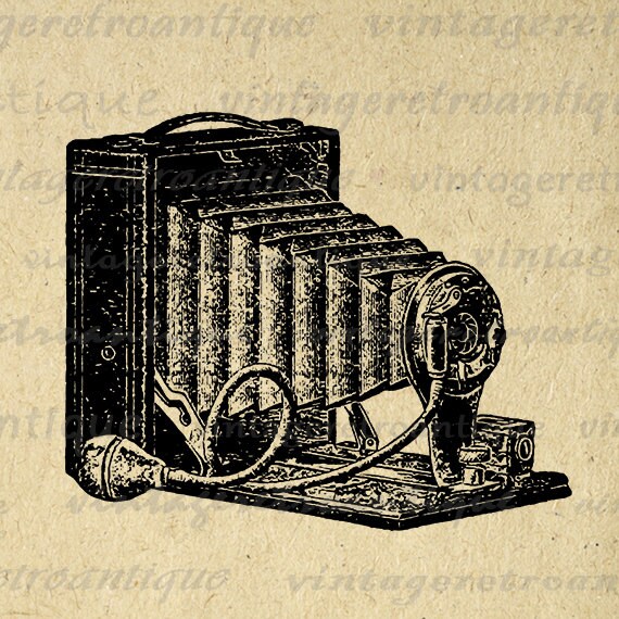 Printable Image Old Camera Clip Art Graphic by VintageRetroAntique