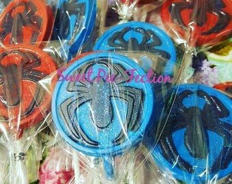 Spiderman lollipop | Etsy