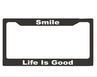 Reflective Letters Custom License Plate Frame by KrazySignsUSA