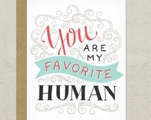 Unique my favorite human related items | Etsy