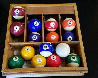 Vintage pool balls | Etsy