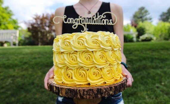 Congratulations Cake Topper Party Decor Congrats Congrats