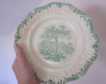 Green transferware | Etsy