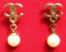 Unique chanel earrings related items | Etsy