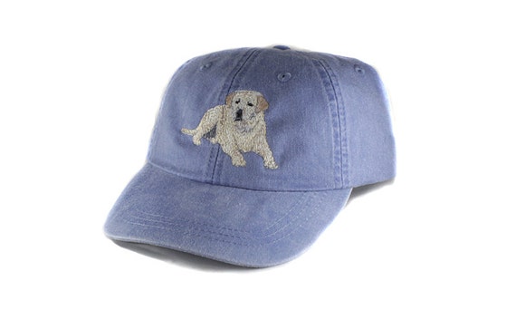 Yellow labrador retriever embroidered hat baseball by 1barkavenue