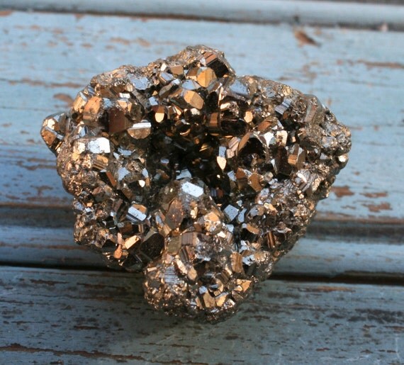 Large Raw Pyrite Crystal Cluster Specimen
