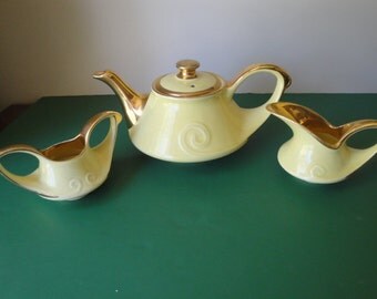 22k gold tea set | Etsy