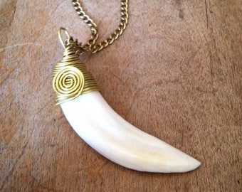 Real wolf tooth | Etsy