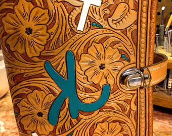 Custom made Leather Bible cover by twistedcustom on Etsy