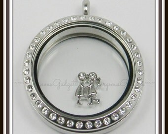 Engagement Ring Floating Charm for Glass locket / Floating