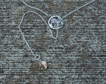 Wire wrapped fish hook pendant nautical by Oceanaluredesigns