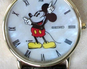 Mickey mouse seiko | Etsy