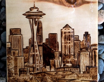 Items similar to Pyrography - Landscape on Etsy