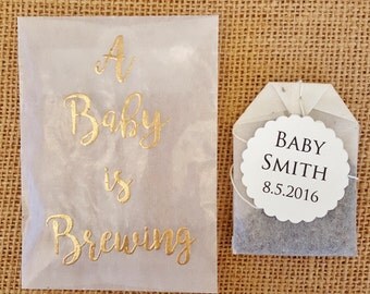 Tea bag favors | Etsy