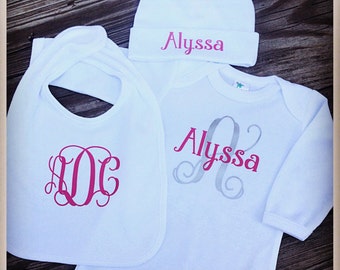 Items similar to Traditions Christening Gown and Hat, Bib and ...