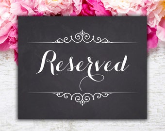 Reserved sign | Etsy