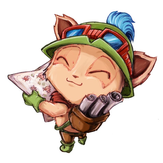 Teemo / League of Legends / Gaming / Sticker by SXRStudios on Etsy