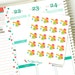 Daily spending stickers Printable. Expense log budget plan