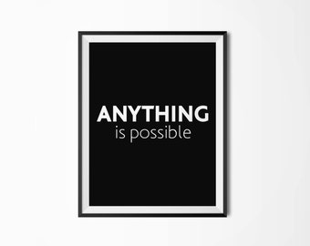 Anything is possible | Etsy