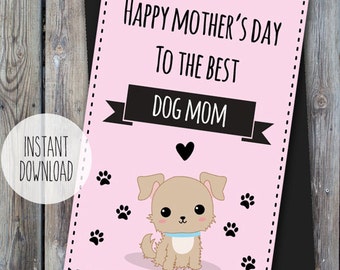Dog mom card | Etsy