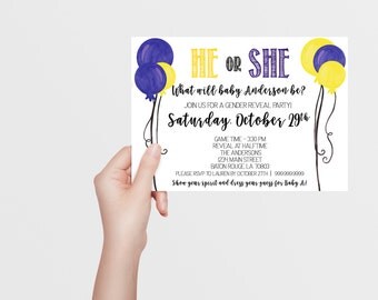 Lsu invitation | Etsy