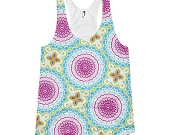 Items similar to Mandala T Shirt, Womens Clothing, Womens Tshirt ...