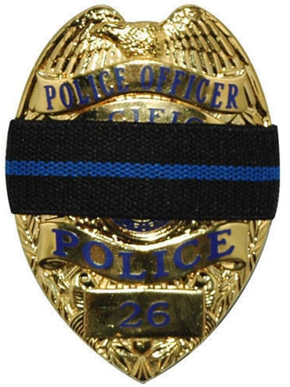 Thin Blue Line Mourning Band Memorial Police by ParacordBuckles