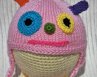 Pink monster hat | Etsy