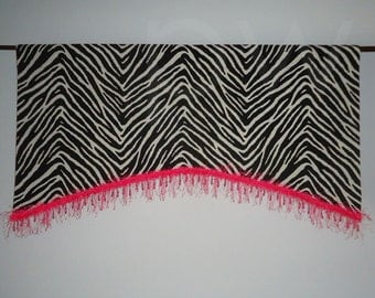Zebra valance | Etsy