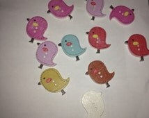 Unique bird sewing buttons related items | Etsy