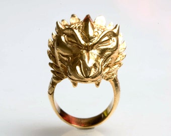 Dragon head ring | Etsy