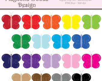 Butterfly clip art | Etsy