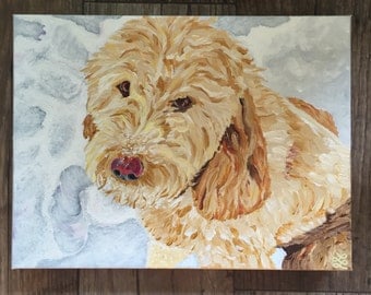 Goldendoodle art | Etsy