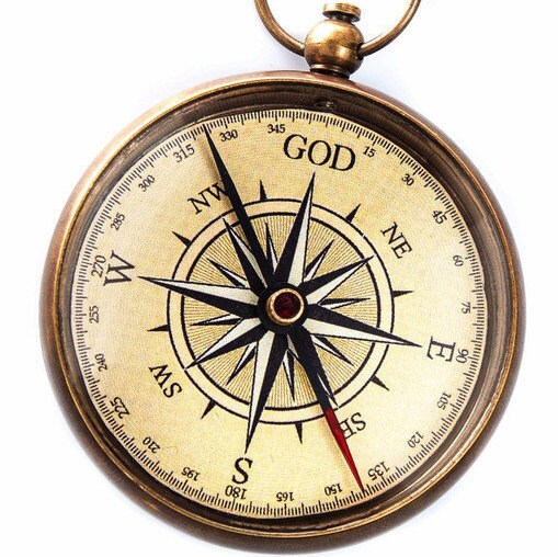 God Is My Guide Compass