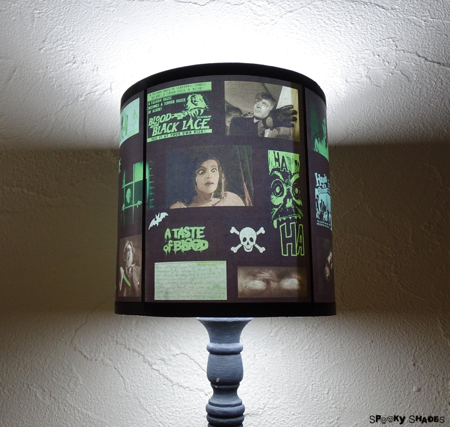 Green Horror Lamp Shade Lampshade halloween lighting