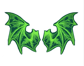 Green dragon wings | Etsy