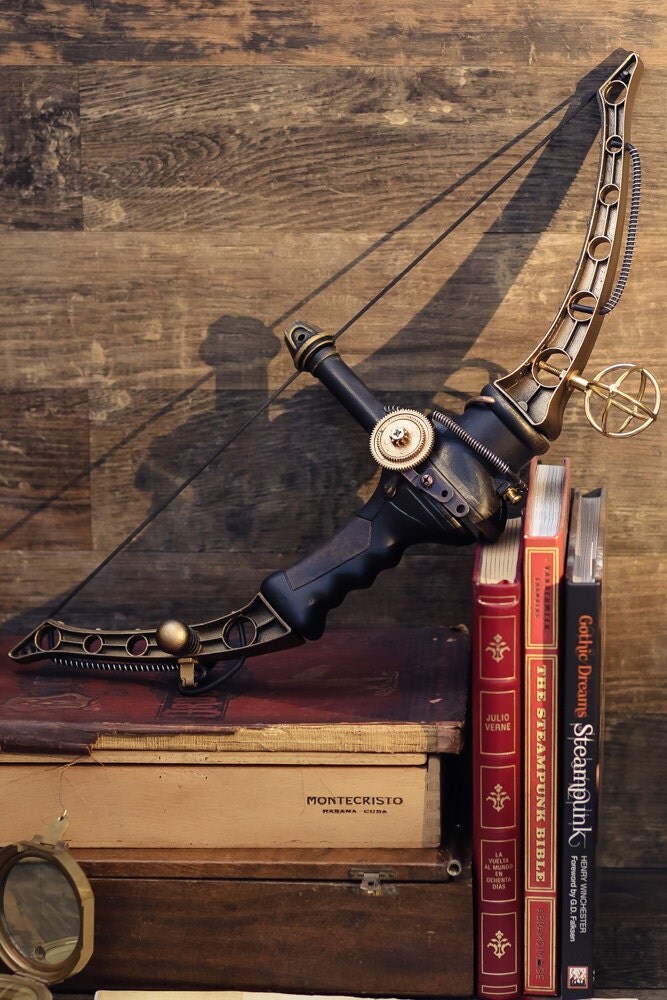 Steampunk bow by CostureroReal on Etsy