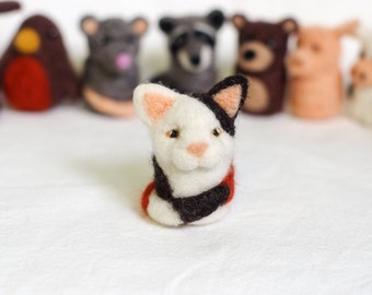 Needle felted cat | Etsy