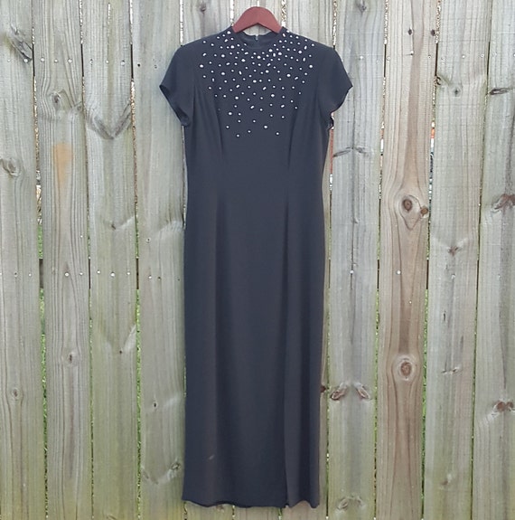 M L Medium Large Vintage 90s Formal Black Gothic Grunge