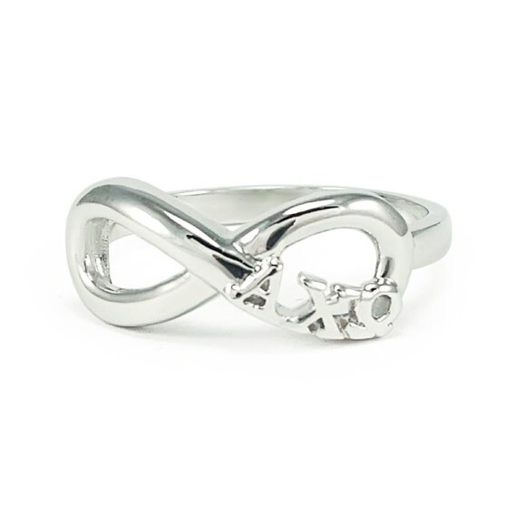 Alpha Chi Omega Sterling Silver Infinity by CollegiateStandard