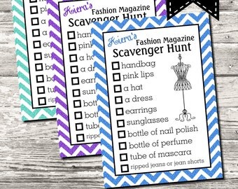 Scavenger hunt list | Etsy