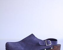 Unique suede clogs related items | Etsy