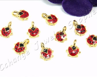Ladybug charms | Etsy