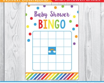 Rainbow bingo | Etsy