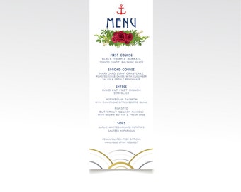 Unique art deco menu related items | Etsy