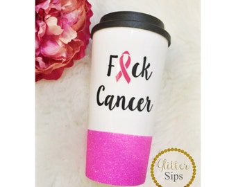 Breast cancer cup | Etsy