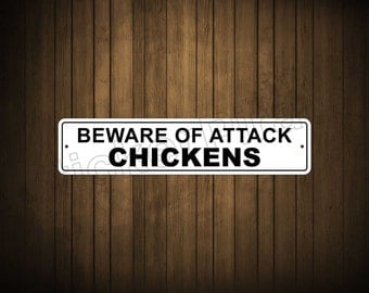 Beware of chickens | Etsy