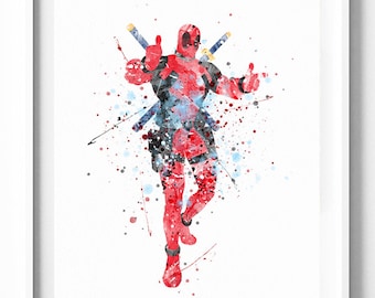 Deadpool painting | Etsy