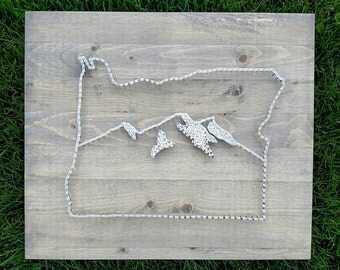 Mountain string art | Etsy
