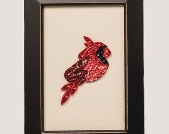 Quilled cardinal | Etsy